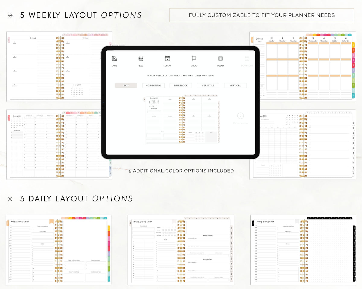 2022 2023 Ultimate Digital Planner | Monthly, Weekly, and Daily Planne ...